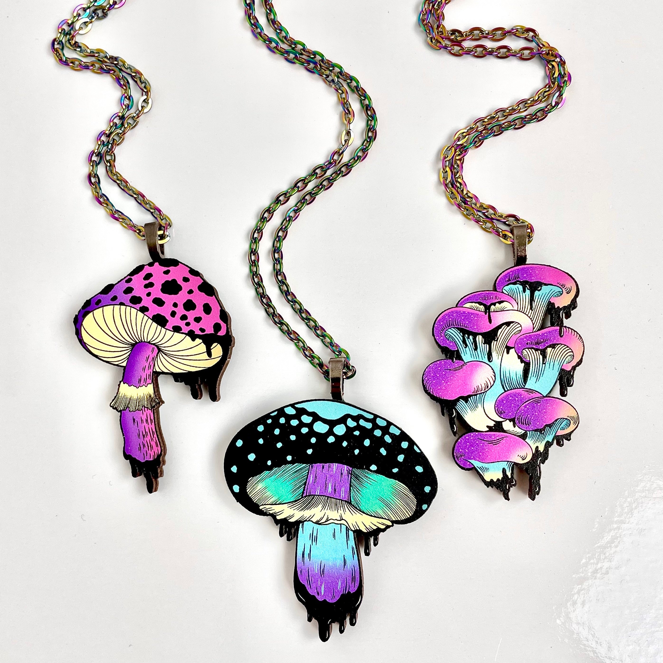 Trippy Cartoon Mushrooms